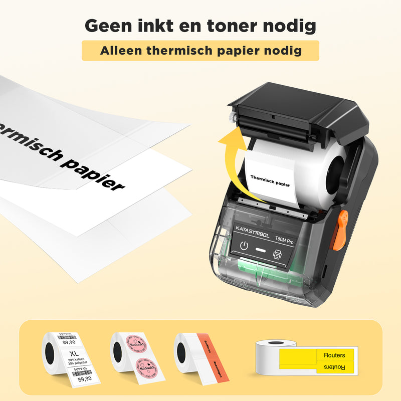 SUPVAN T50M Pro Bluetooth Label Maker Machine with Tape, Wide Waterpro