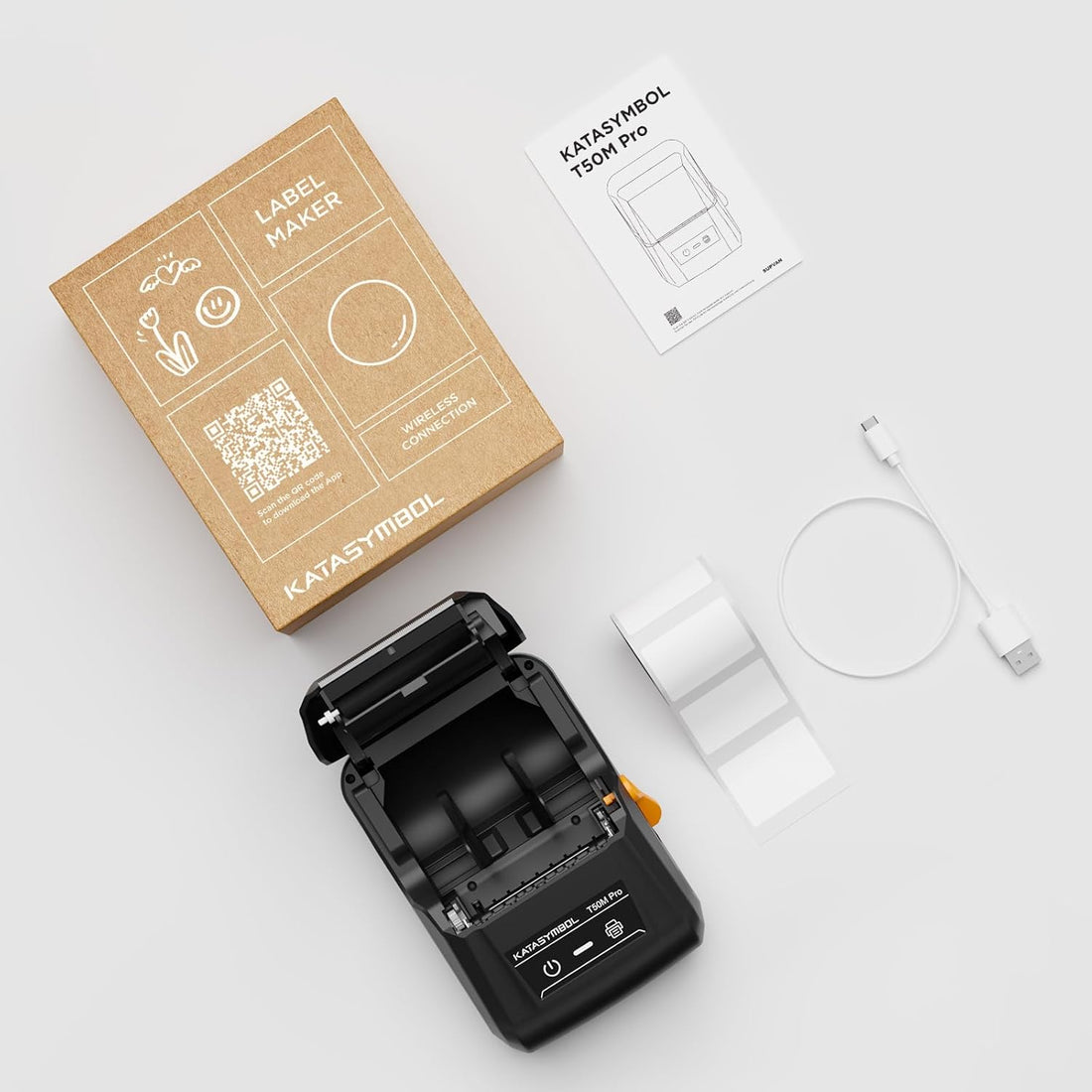 SUPVAN Etiqueteuse T50M Pro, Étiqueteuse Autocollante contien 3 Roulea