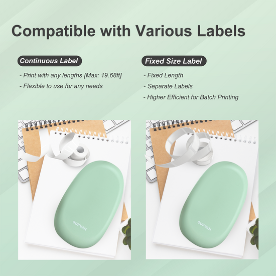 Buy SUPVAN E10 Mini Bluetooth Label Printer - SUPVAN